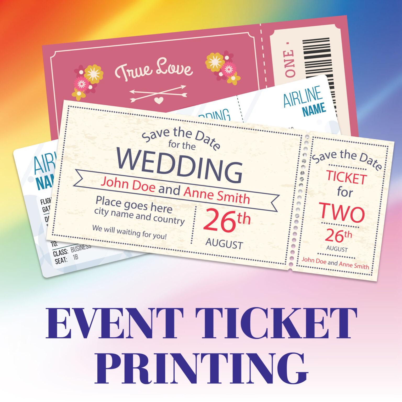 Event Ticket Printing - Ultra Supplies
